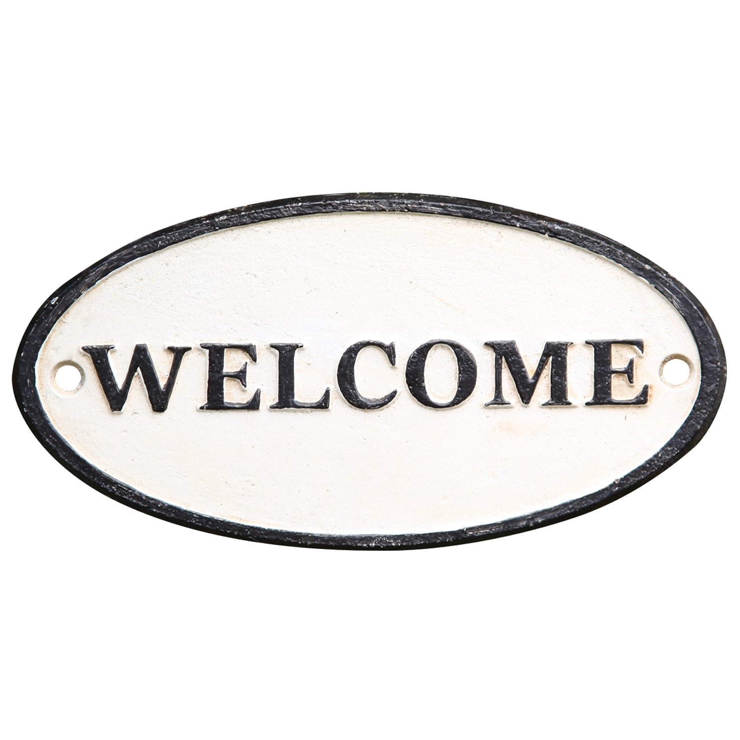 Cast Iron Welcome Sign