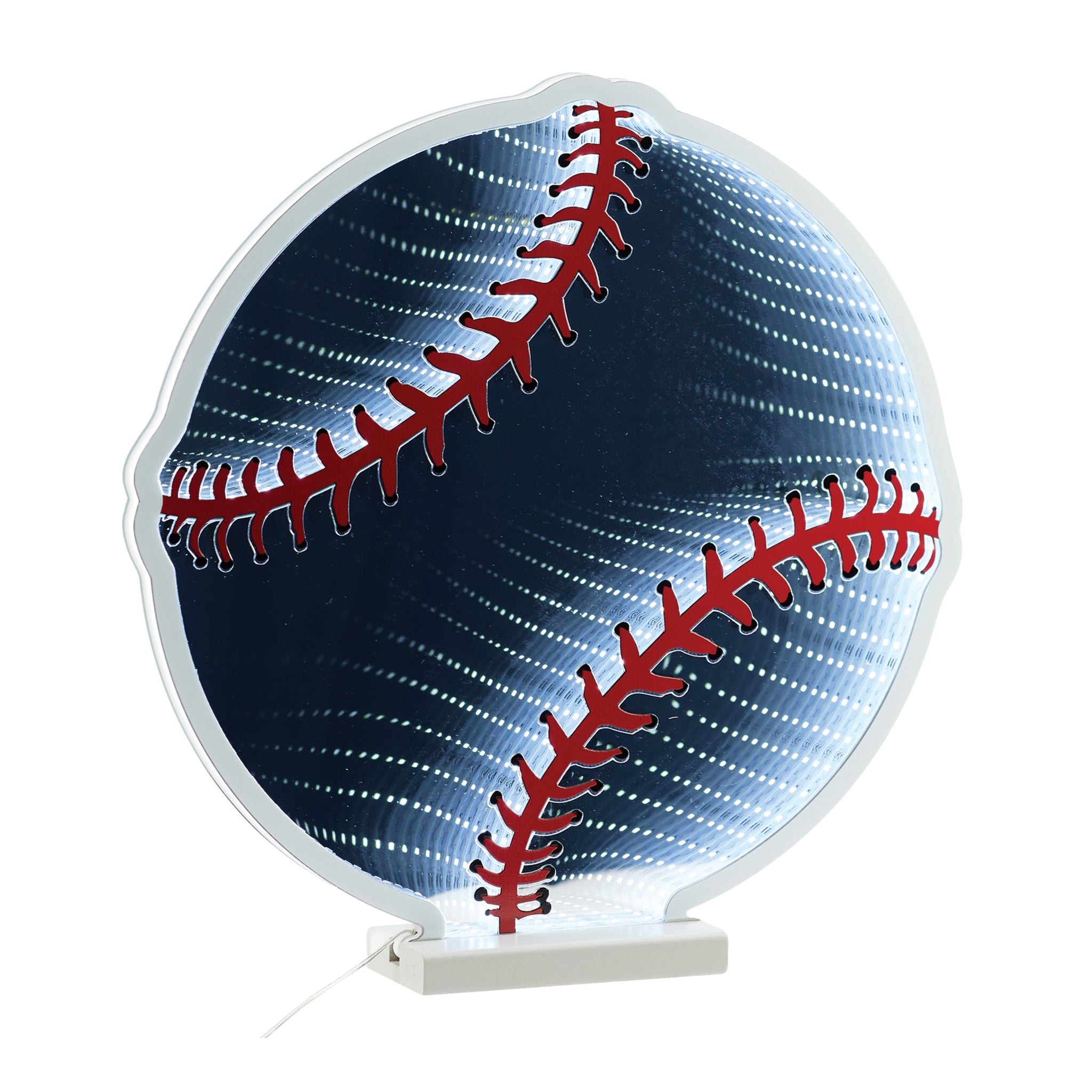 Baseball Infinity Light 15.5”H Acrylic UL Plug
