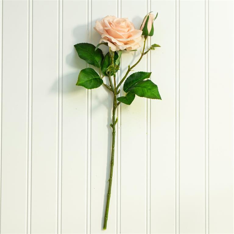 Real Feel Rose, Light Pink Stem