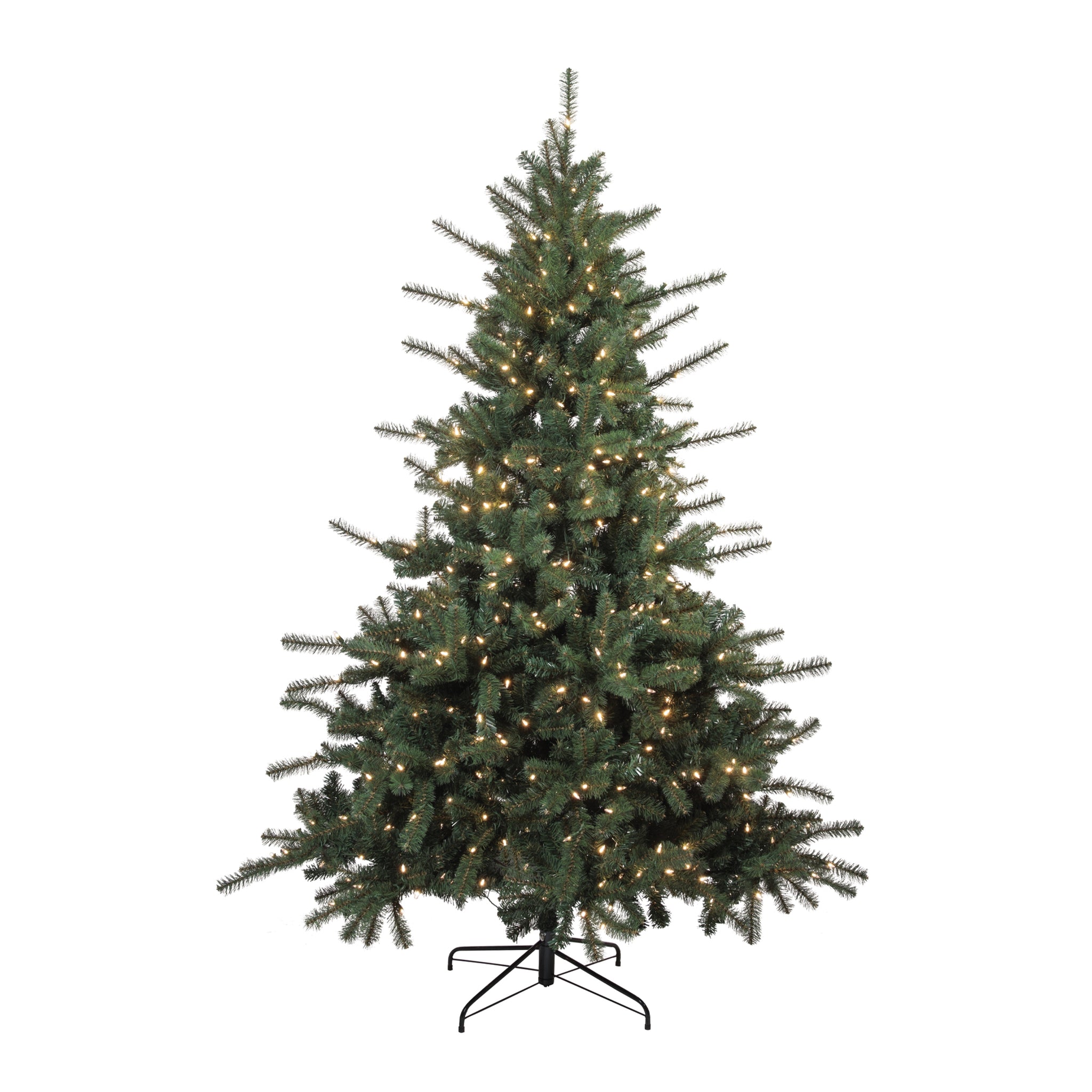 Pine Tree w/650 LED Lights and 1564 Tips 61”D x 7.5'H PVC/Metal UL Plu