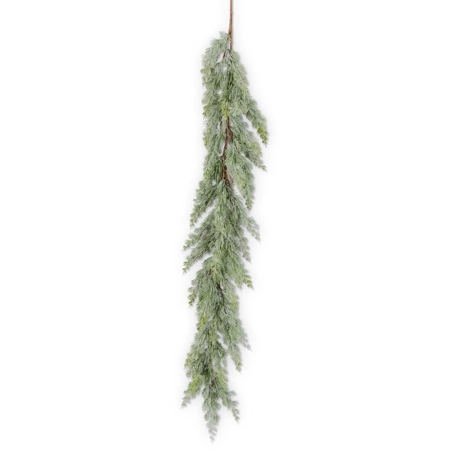 52" Powdered Cedar Real Touch Garland