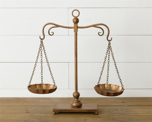 French Antique Copper Scale